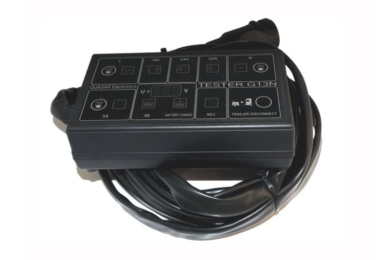 Tester elektroinstalace tažného zařízení 13pin s odporem, QUASAR | VAPOL CZ