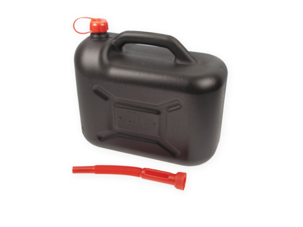 Kanystr na palivo 20 l, černý / červený, UN certifikace | VAPOL CZ