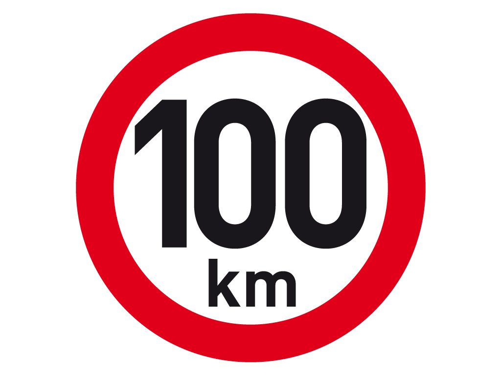 Samolepka reflexní rychlost 100 km, průměr 200 mm | VAPOL CZ