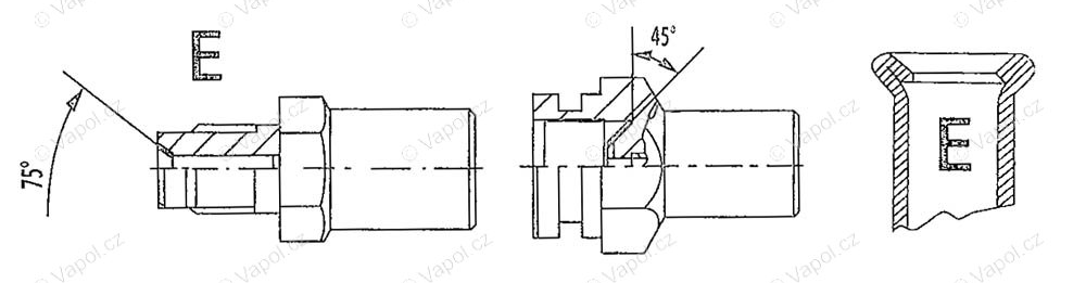 BT spojka holendr pro E zakončení na M10/4,75 mm | VAPOL CZ