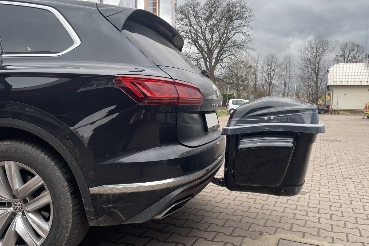 Rozšíření přepravního boxu MFT na tažné zařízení BackBox Black | VAPOL CZ